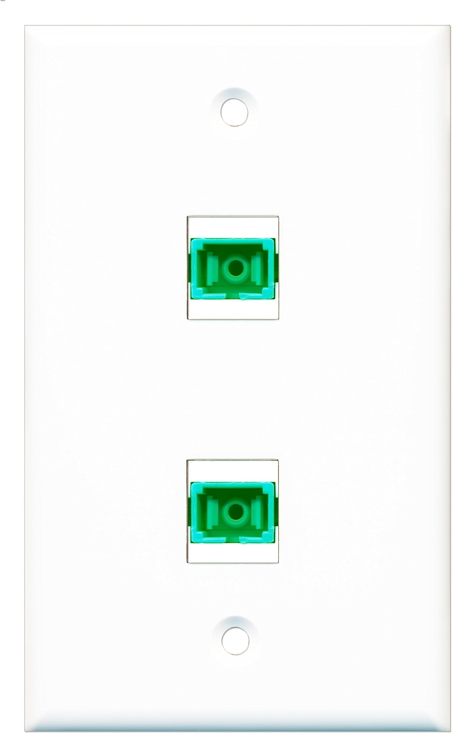 Amazon.com: RiteAV - 1 Port Fiber SC APC Simplex Wall Plate - Bracket ...