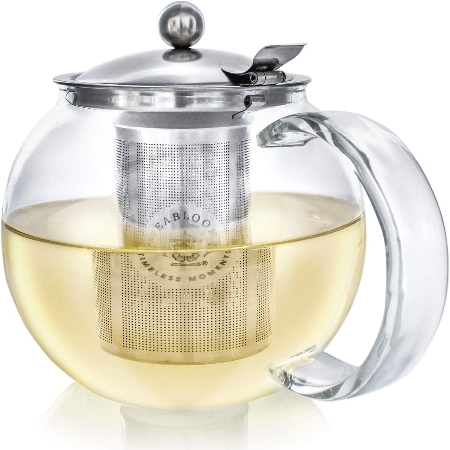 Amazon.com | HIWARE 1000ml Glass Teapot with Removable Infuser ...