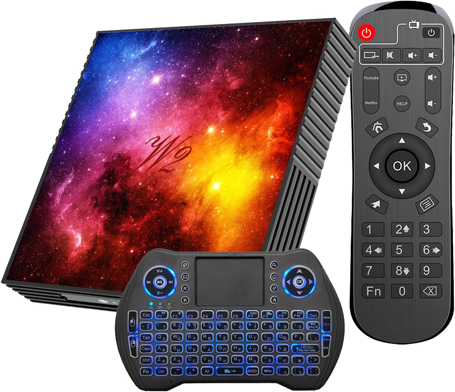 Amazon.com: Android 12 TV Box 4GB RAM 64GB ROM W2 Mali-G31 Android TV ...