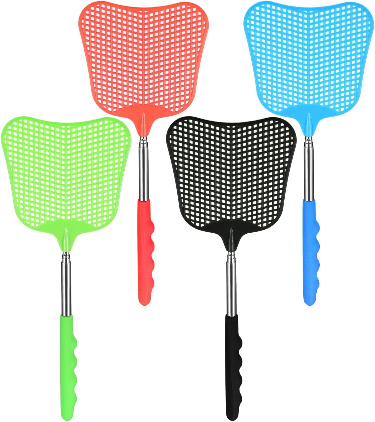 Extendable Fly Swatter Pack of 4 Fly Swatter Stable Telescopic Fly ...