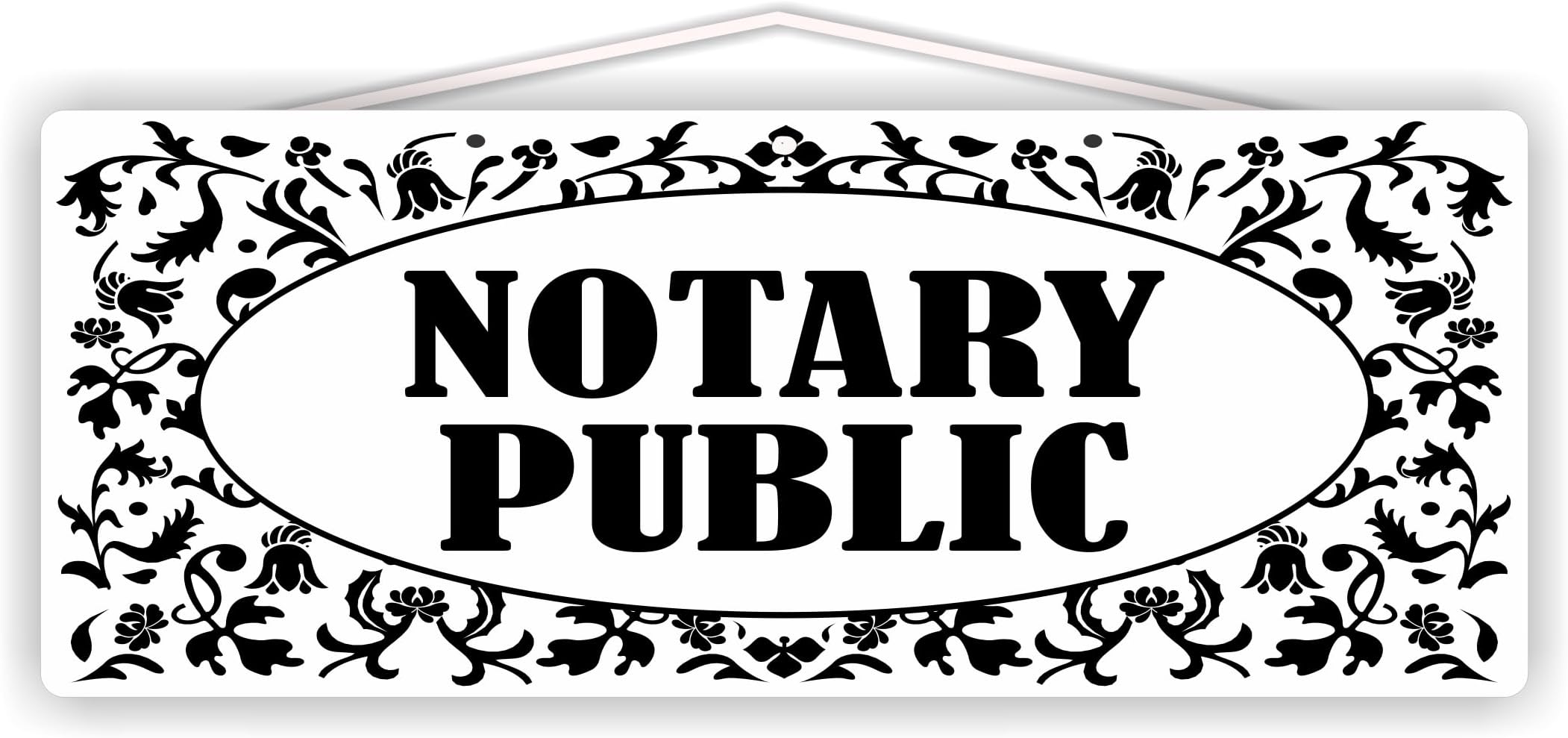 Amazon.com: Vincenicy Metal Sign Great Aluminum Tin Sign Notary Public ...
