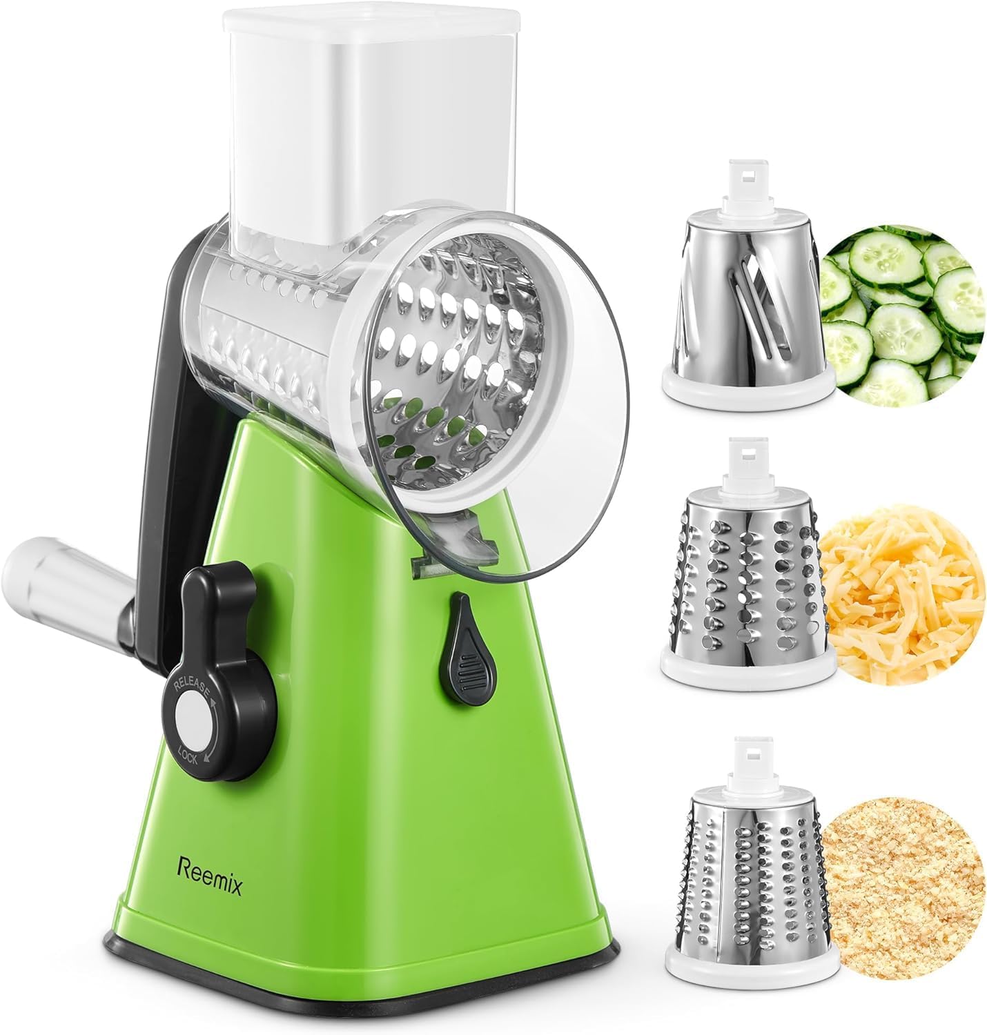 Amazon.com: Rotary Cheese Grater Handheld, Rotary Cheese Grater with ...