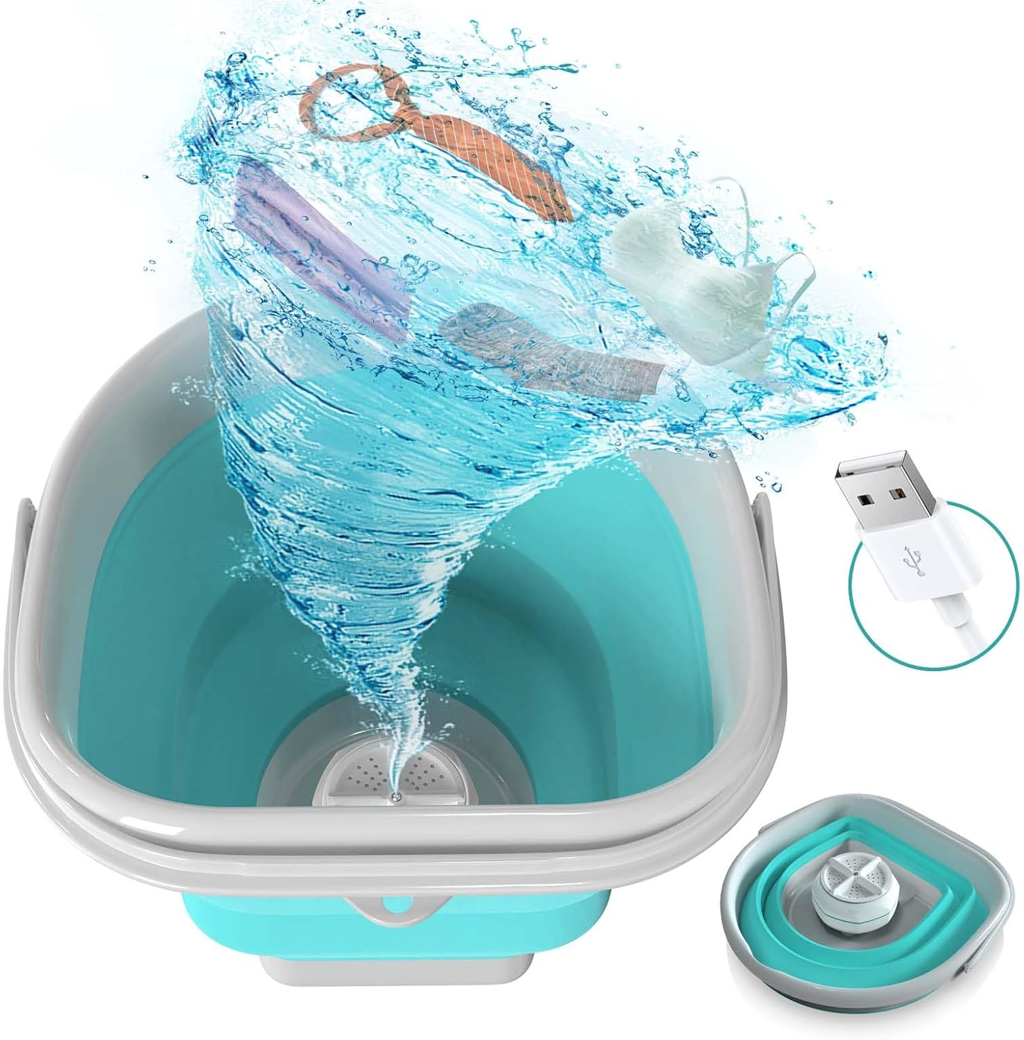 Amazon.com: Portable Washing Machine, Small Washing Machine with 10L ...