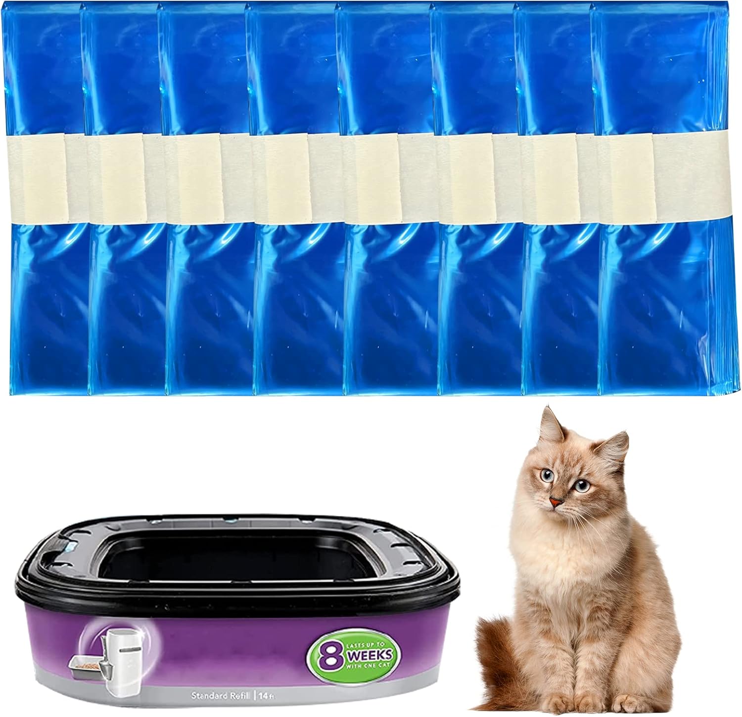 Amazon.com : Cat Litter Refills Bag, Litter Refills Bag Compatible with ...