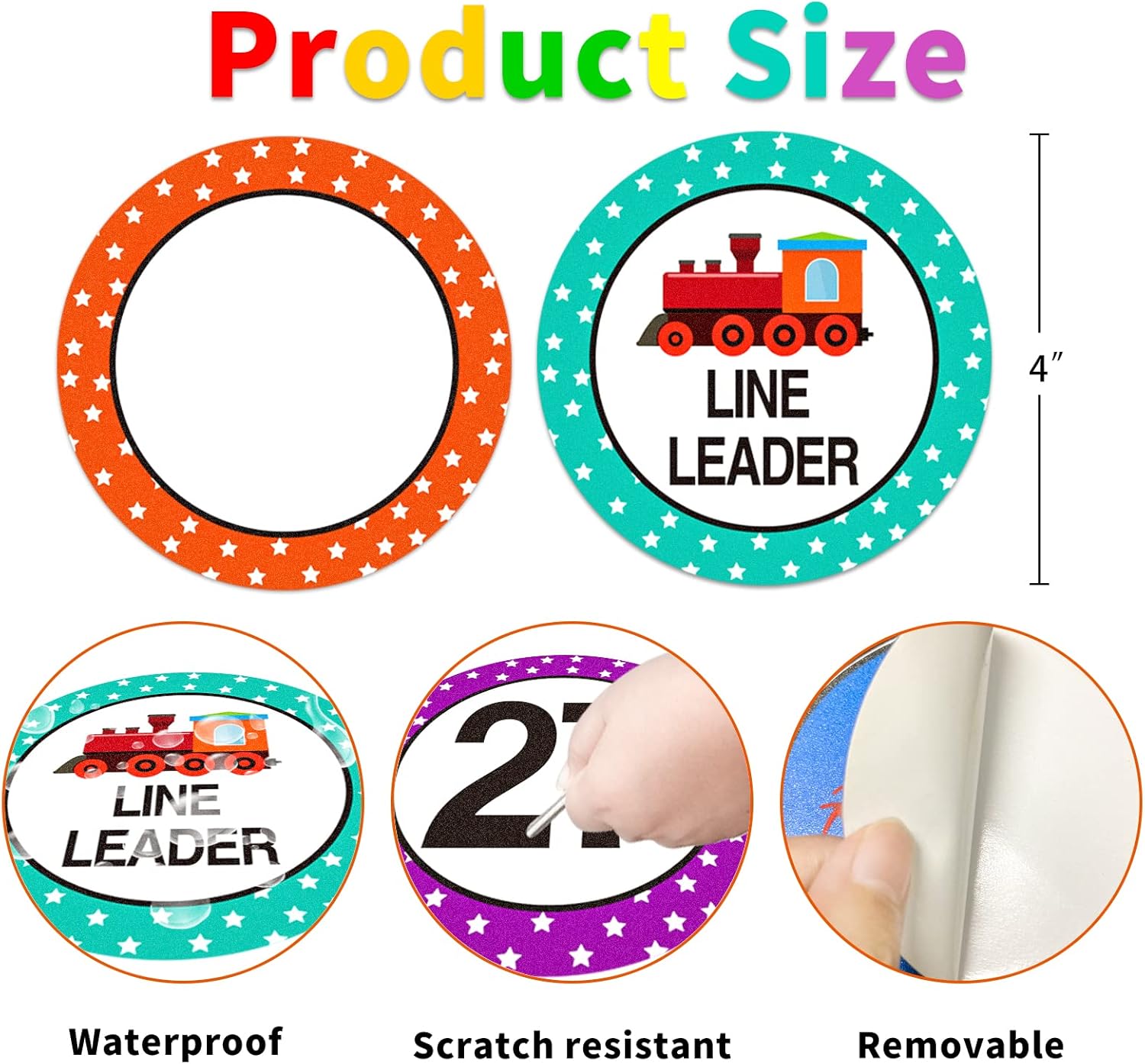 Marcadores de puntos de números para el piso del aula, marcadores ...