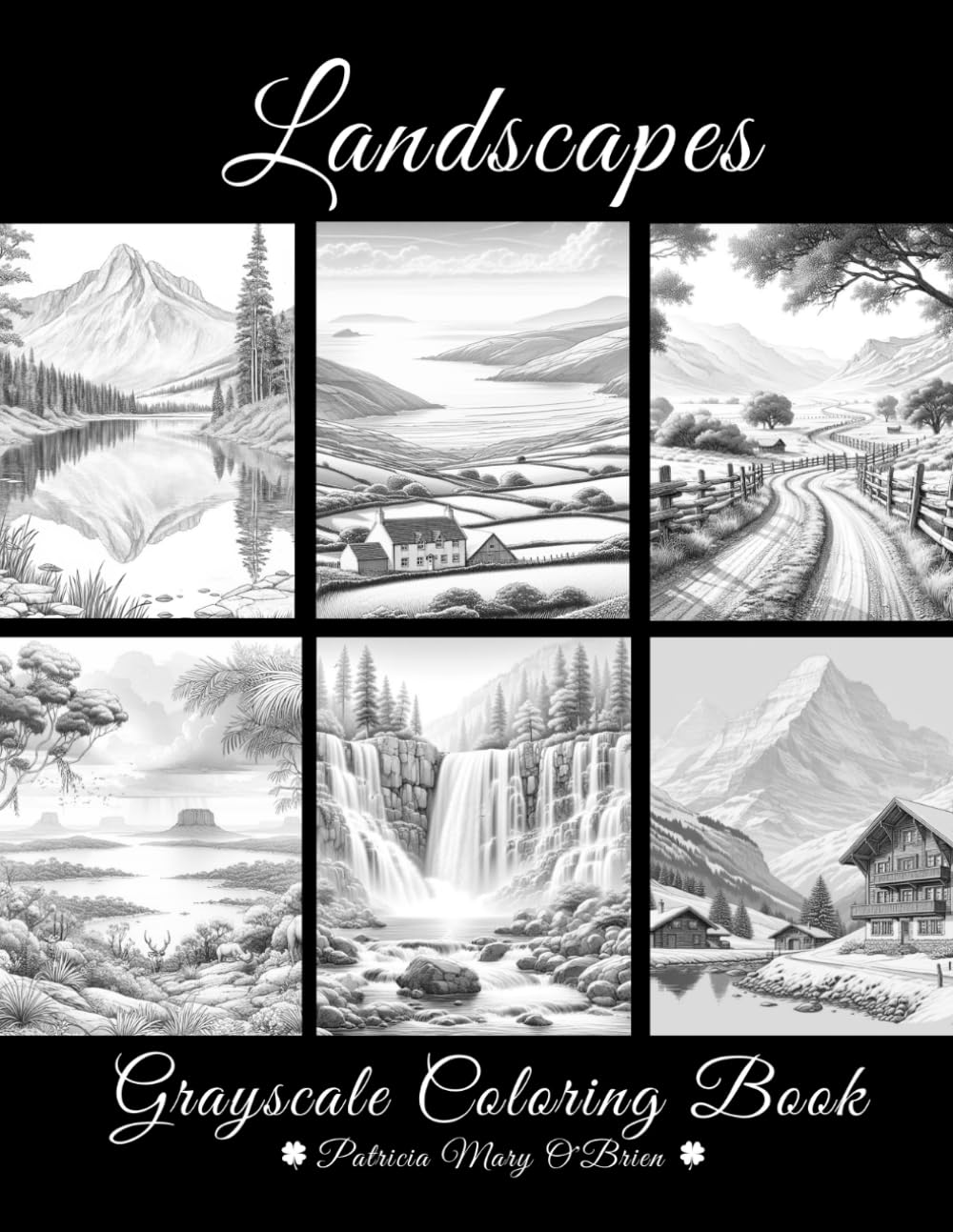 Amazon.com: Landscapes Grayscale Coloring Book: Learn the Techniques ...