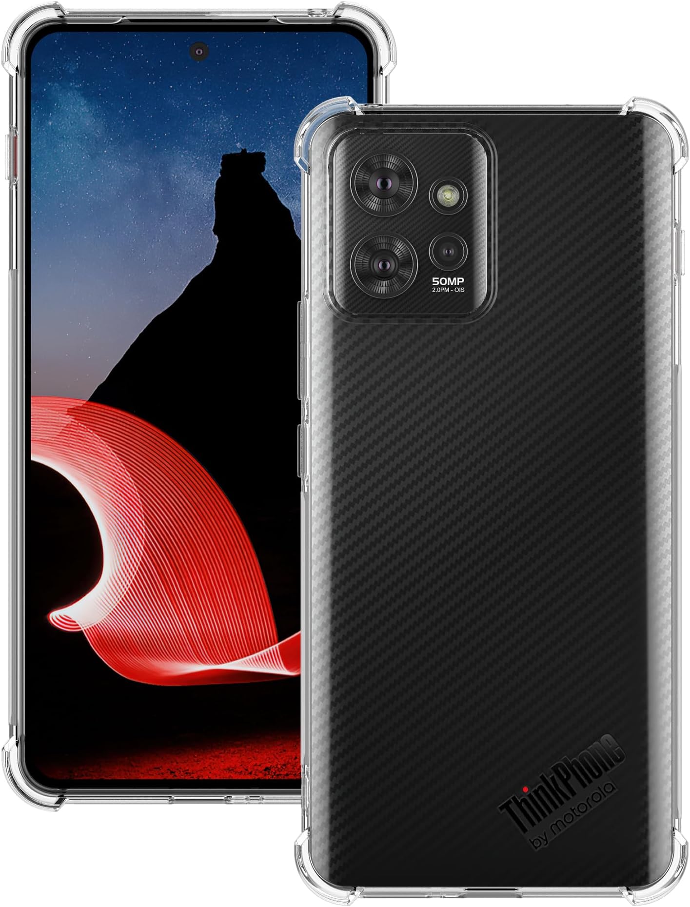 Amazon.com: Foluu Slim Fit Clear Case for Motorola ThinkPhone Case ...