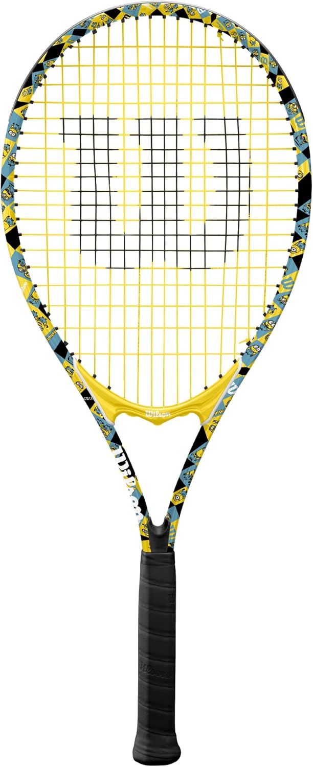 WILSON Minions 3.0 Adult XL Tennis Racquet, Yellow/Black, Racquets ...