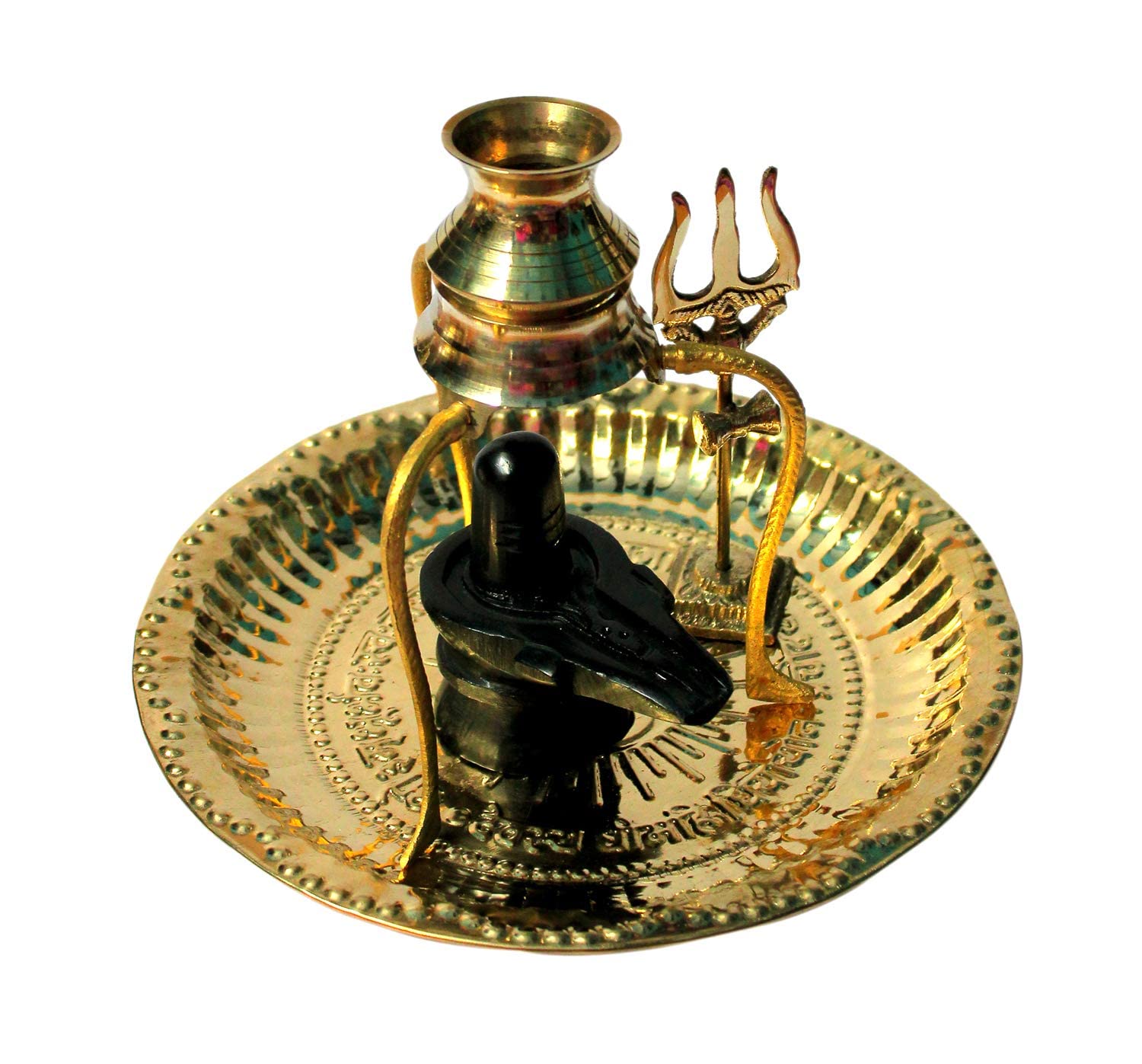A & S VENTURES Handcrafted Black Shivling Shiva Ling/Shivling With ...