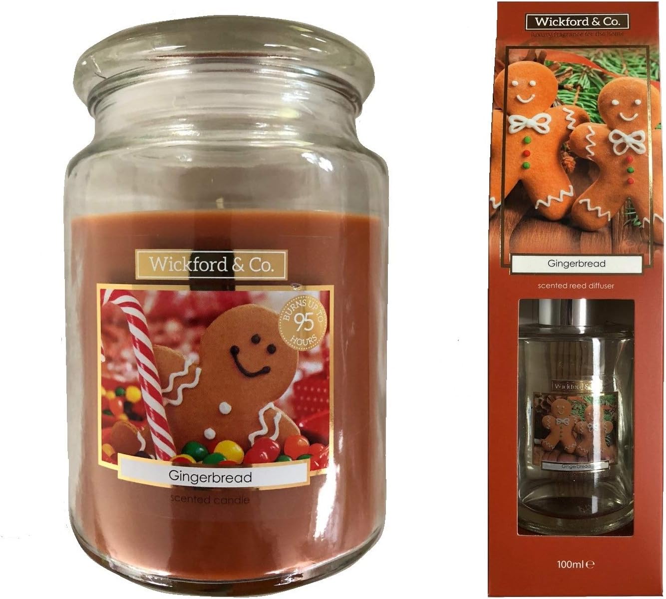 Wickford Scented Reed Diffuser & Candle Room Fragrance Set ...