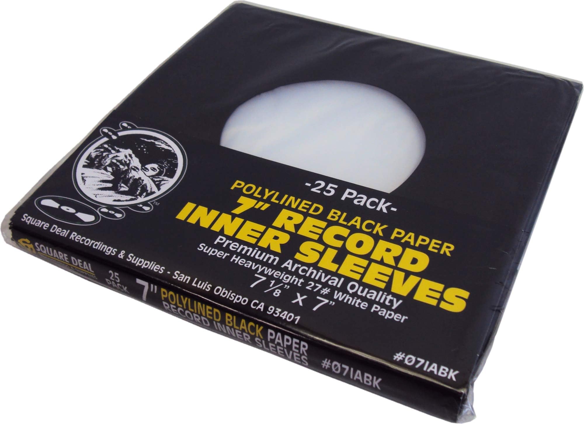 Amazon.com: (25) Super Heavyweight Polylined Black Paper Inner Sleeves ...