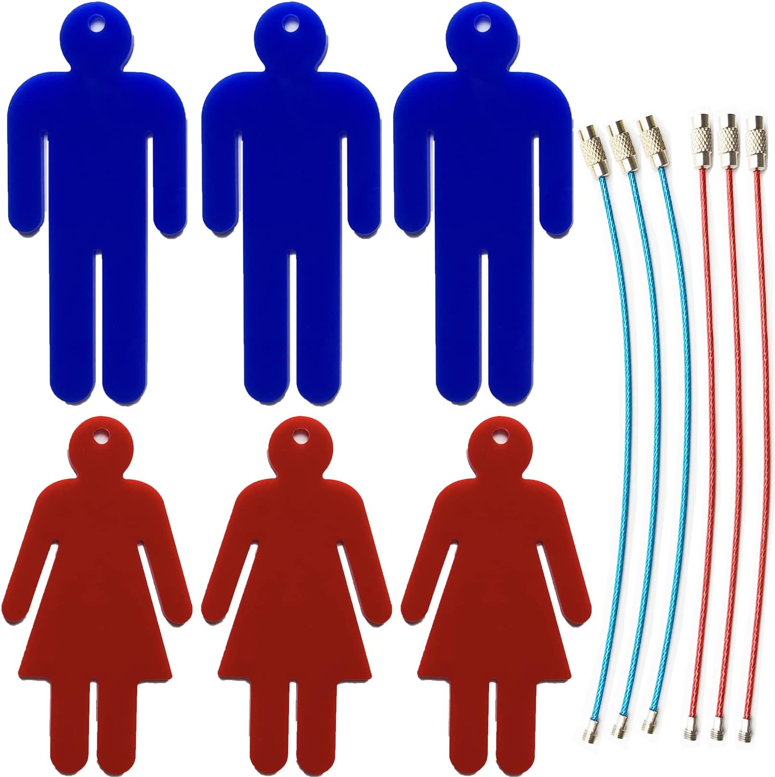 Amazon.com : 2 Pack - Restroom Pass Keychains (1 Men / 1 Women ...