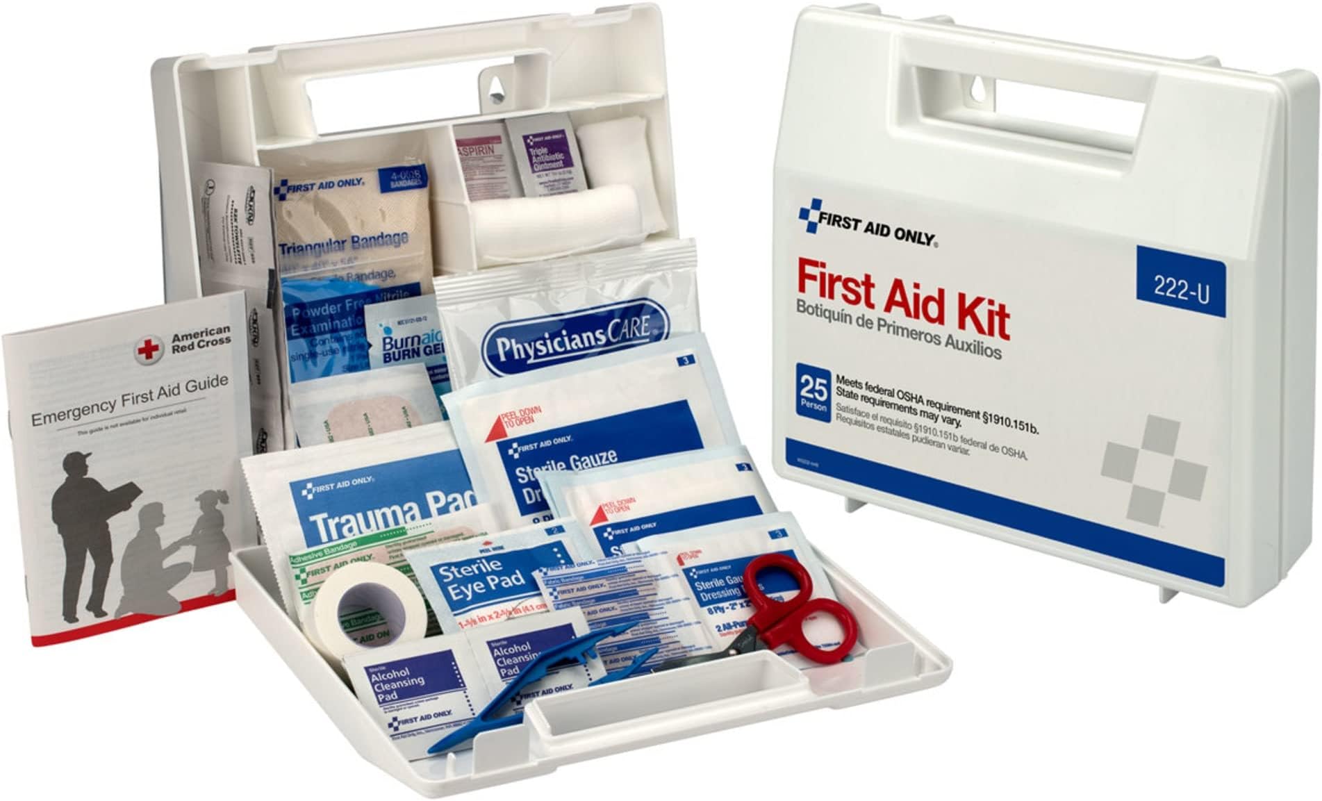 Amazon.com: First Aid Only 91329: 50 Person Ansi 2021 Class A, Plastic ...