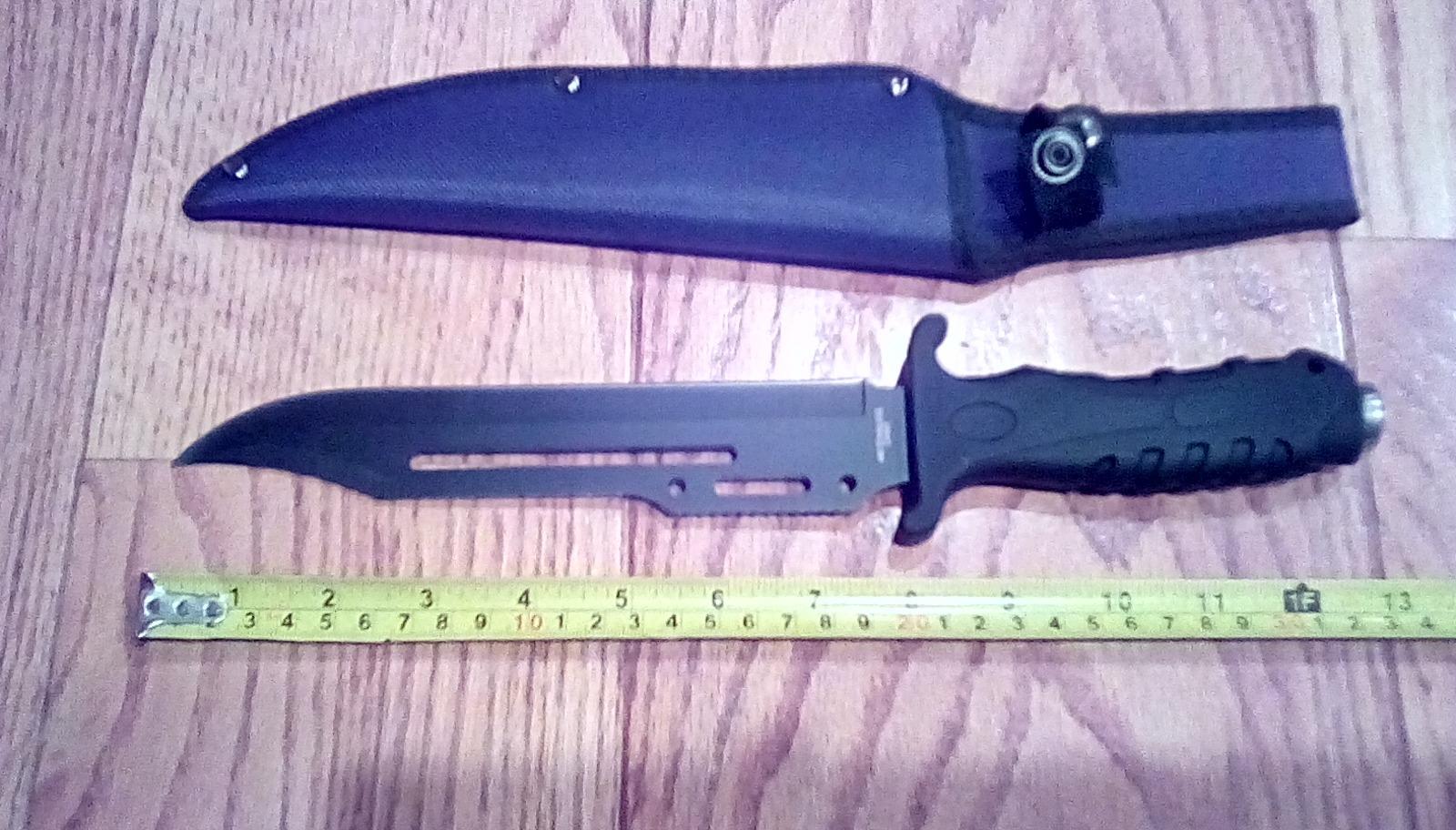 Amazon.com : Ace Martial Arts Fixed Blade Tactical Combat Knife 13-Inch ...