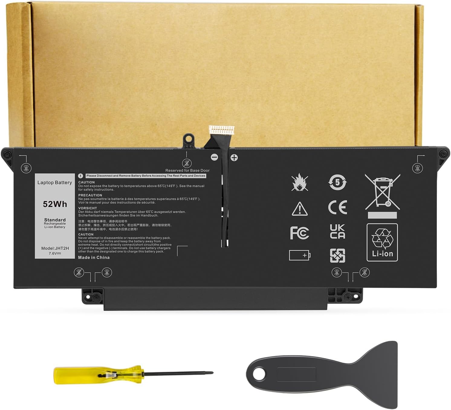 Amazon.com: Futurebatt JHT2H Replacement Laptop Battery for Dell ...