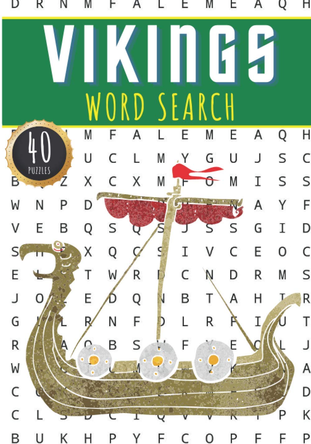 Vikings Word Search: Viking Word Search | 40 Puzzles with Word Scramble ...