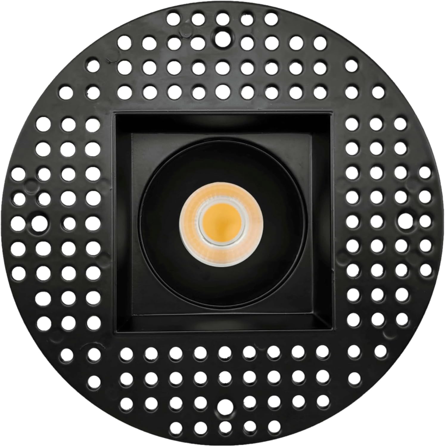 Perlglow 3 inch Trimless Square Black Downlight Luminaire, LED Recessed ...