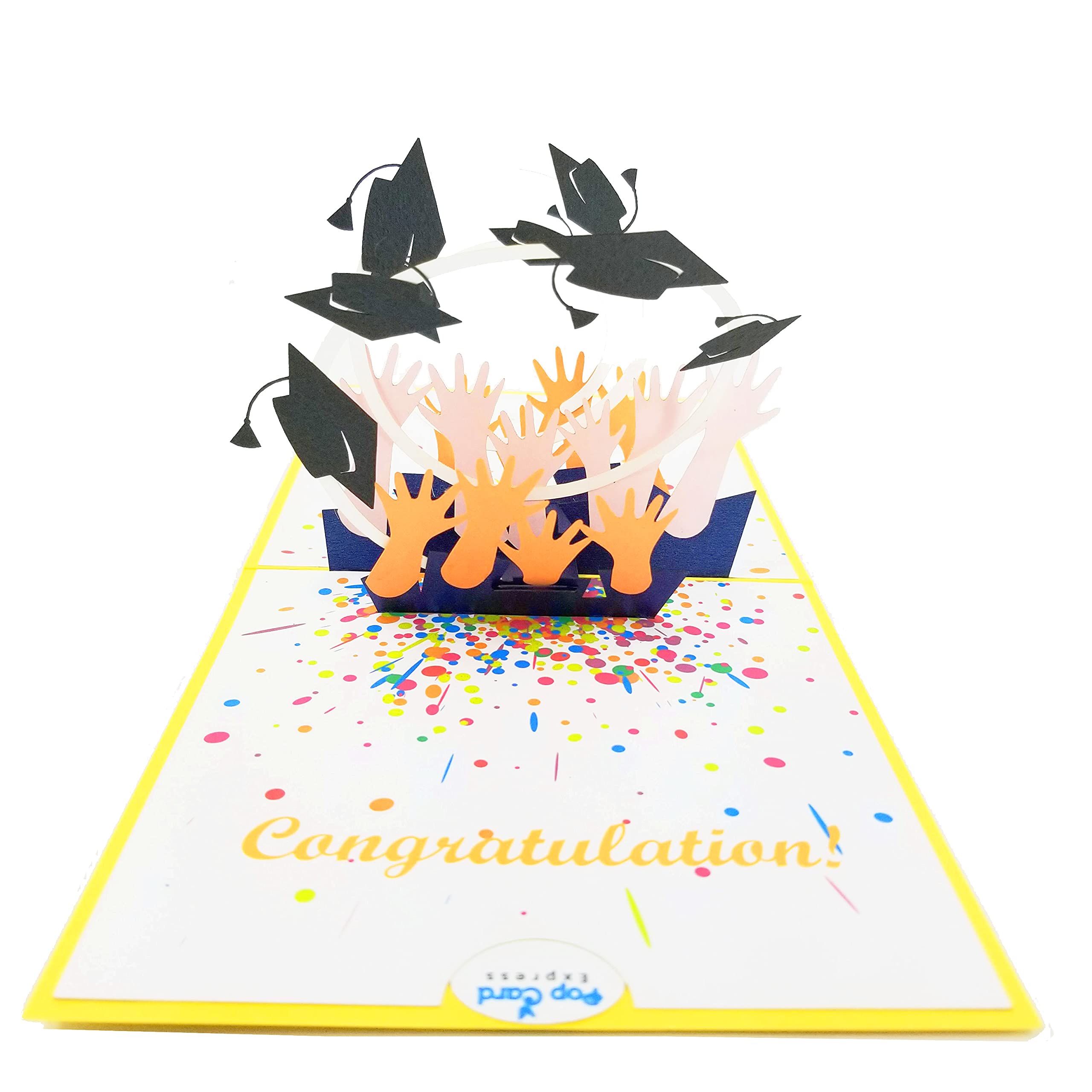 Buy 3D Graduation Cap Greeting Card – Graduation, Congratulations ...