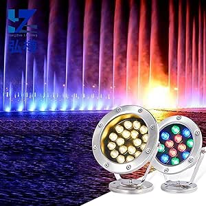 Led Pool Lights - Submersible Led Fountain Light Panel, Adjustable ...