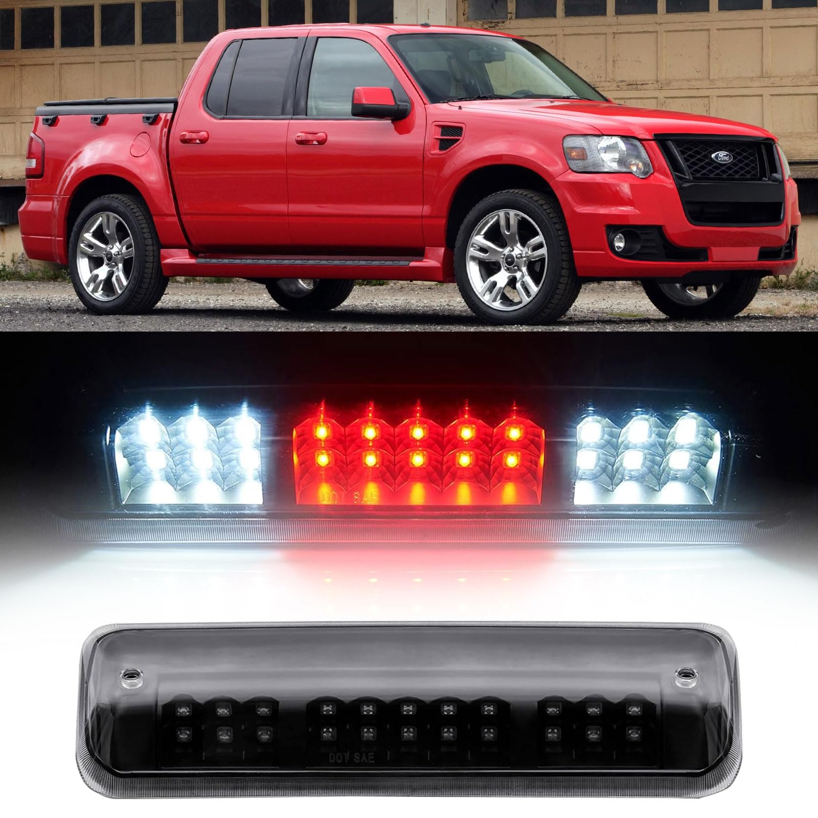 Snapklik.com : Cxdar Third 3rd Brake Light LED For 2004 2005 2006 2007 ...