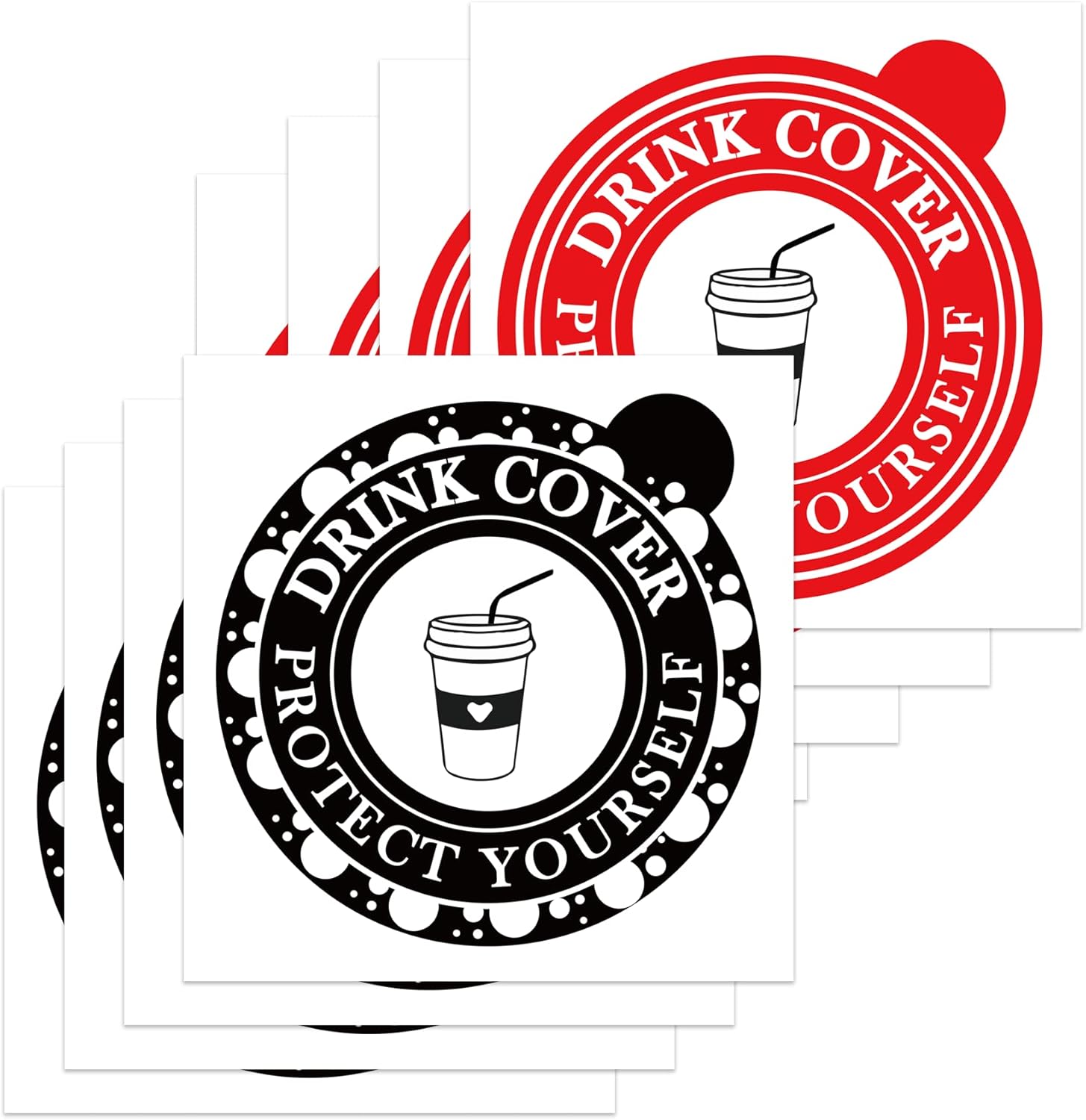 Amazon.com: 50 Pack Alcohol Protection Drink Cup Cover Protector ...