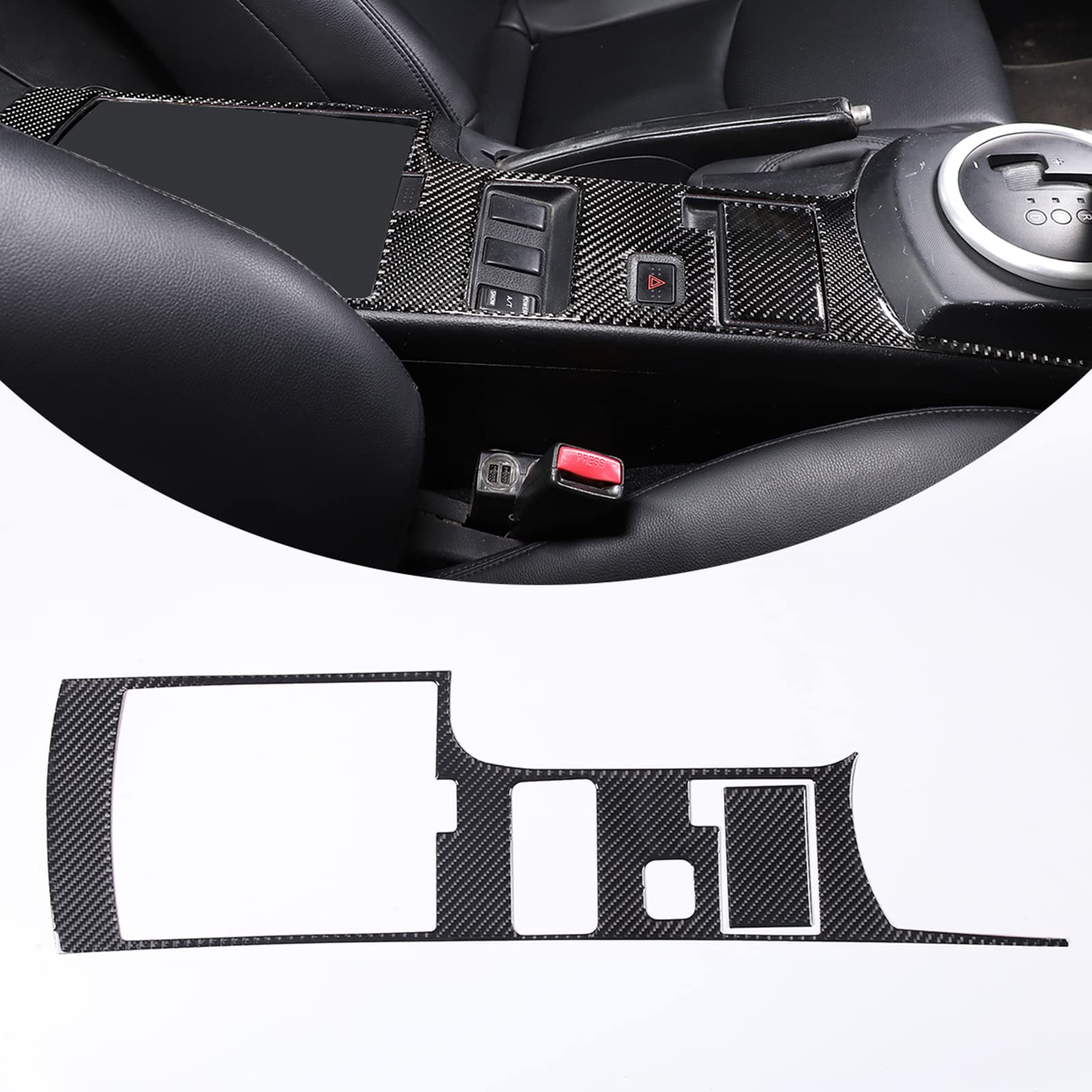 Amazon.com: Soft Carbon Fiber Gear Shift Frame,Shifter Panel Frame ...