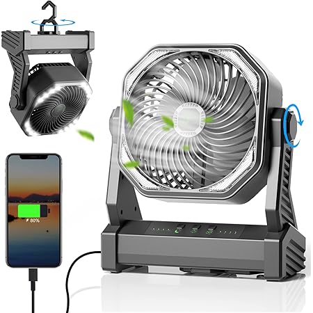 Amazon.com: O2COOL 10-Inch Battery Operated Fan - Portable with ...