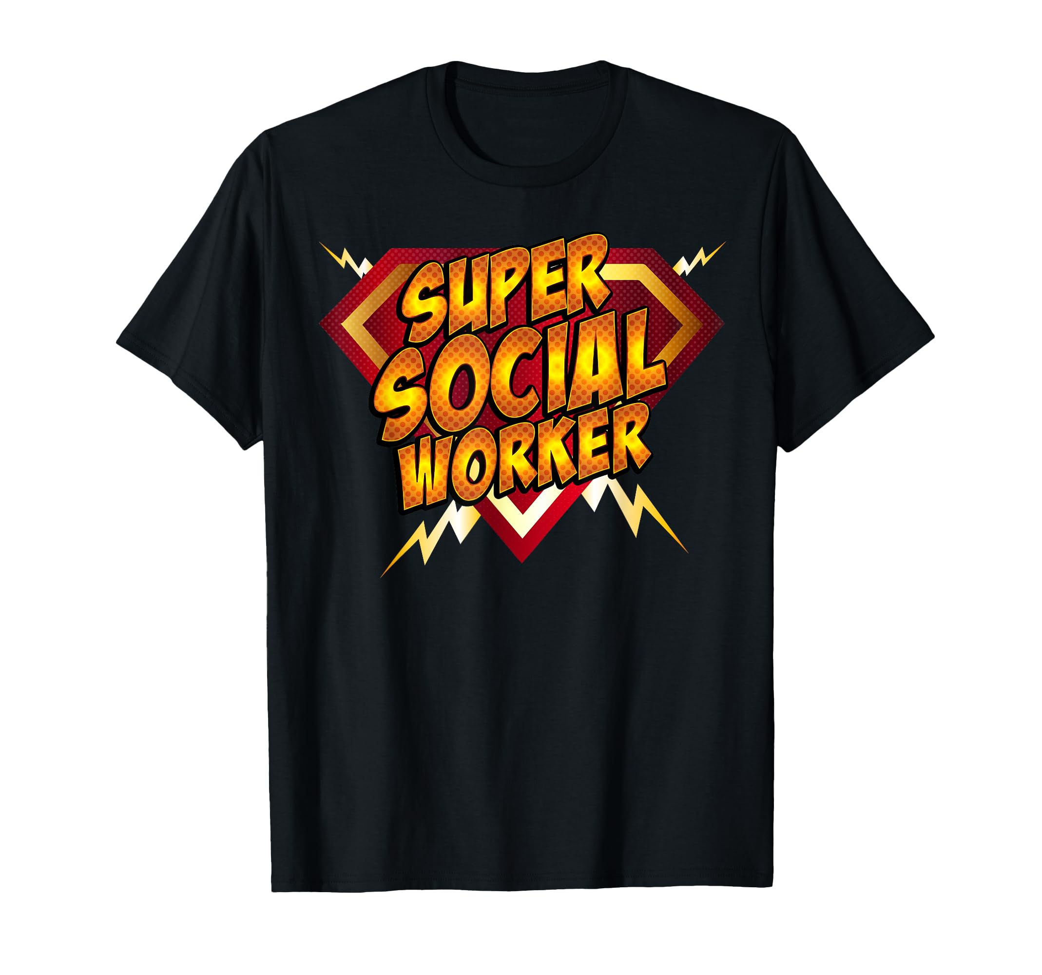 Amazon.com: Super Social Worker Superhero Style Caseworker Gift T-Shirt ...