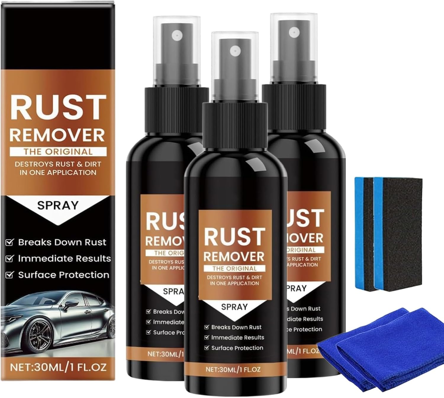 Amazon.com: NHCXGAN Heavy Duty Rust Remover Spray for Metal | Fast ...