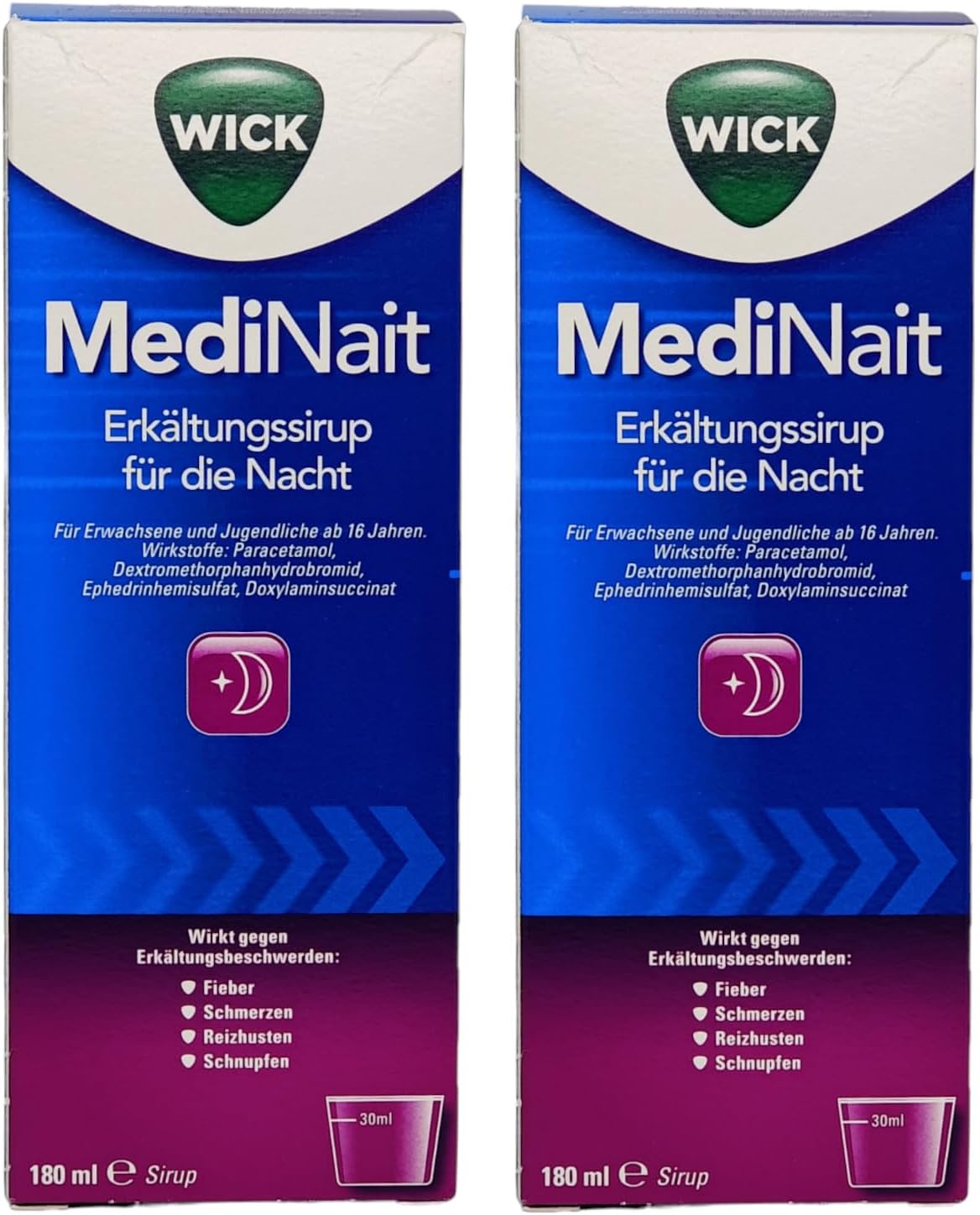 Wick MediNait Erkältungssirup für die Nacht I lindert ...