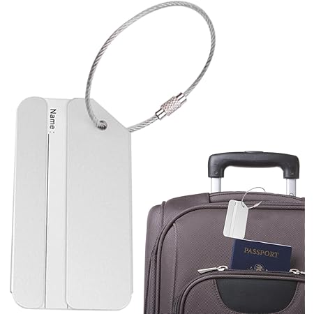 Amazon.co.jp: Business Card Travel Tag,Aluminum Metal Luggage Tag - Business Card Travel Tag ...