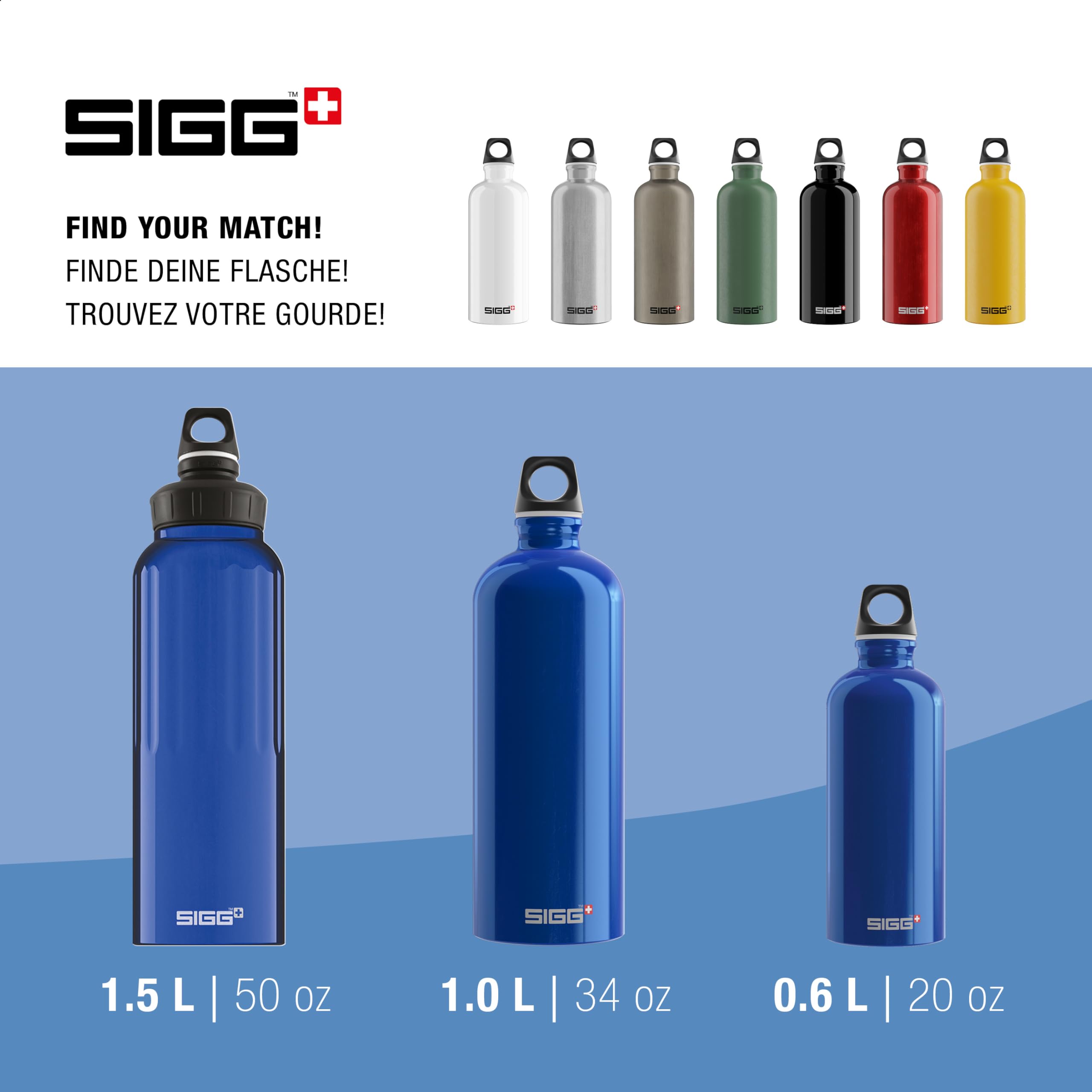 Snapklik.com : SIGG - Recycled Metal Water Bottle - Traveller - Made In ...
