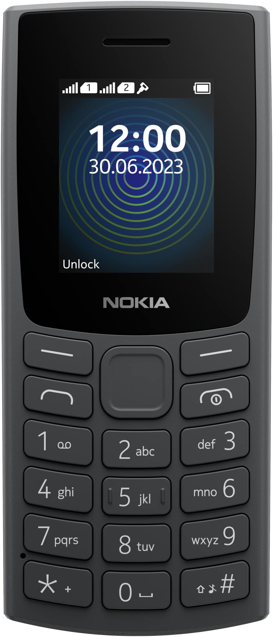 Nokia 110 Feature Phone mit integriertem MP3-Player, rückwärtiger ...