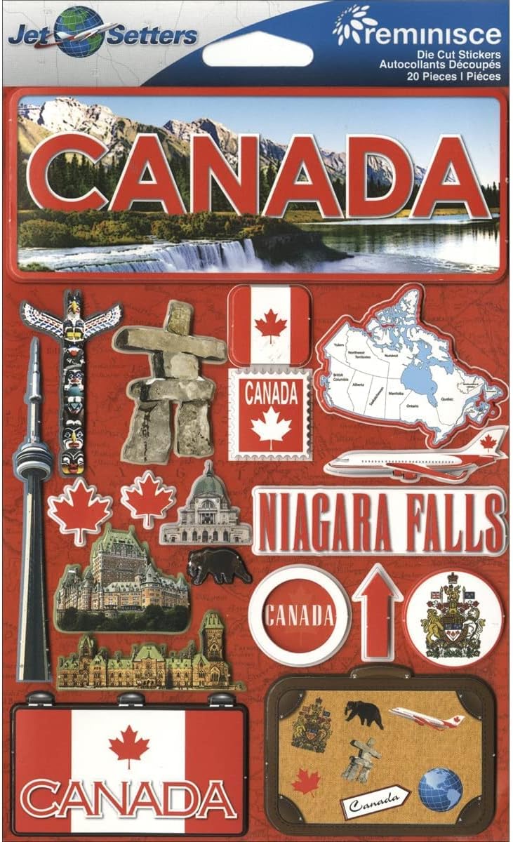 Amazon.com: Paper House Canada Travel & Vacation Cardstock Scrapbook ...