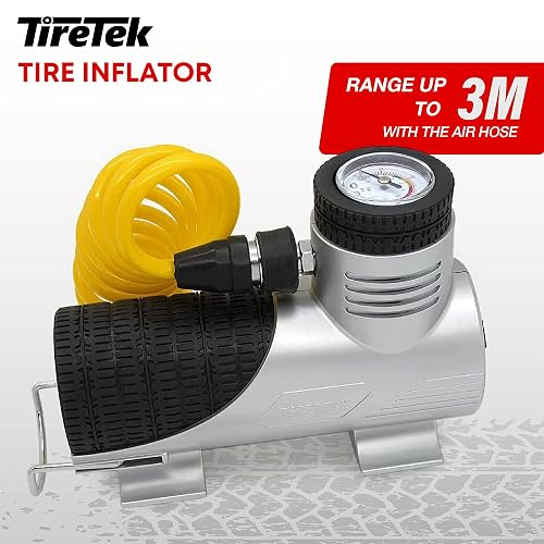 Snapklik.com : TIRETEK 12v Air Compressor Portable - Tire Inflator Air ...