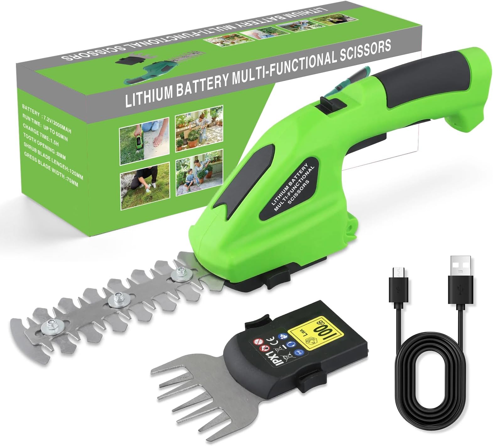 Draper Cordless Grass Shears 7.2 V | Hand Held Mini Hedge Strimmer ...