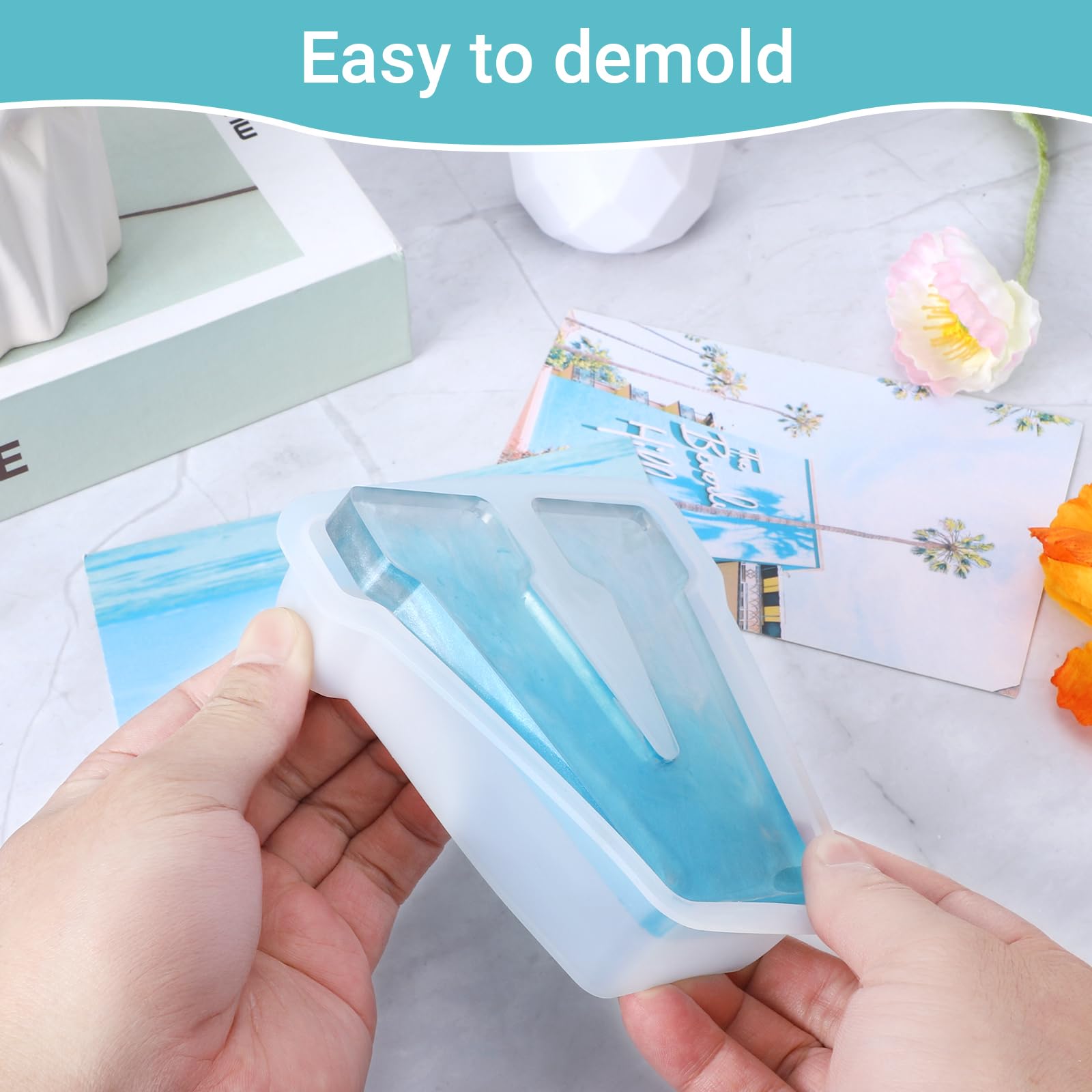 Snapklik.com : Resin Letter Molds For Casting, V Capital Alphabet Resin ...