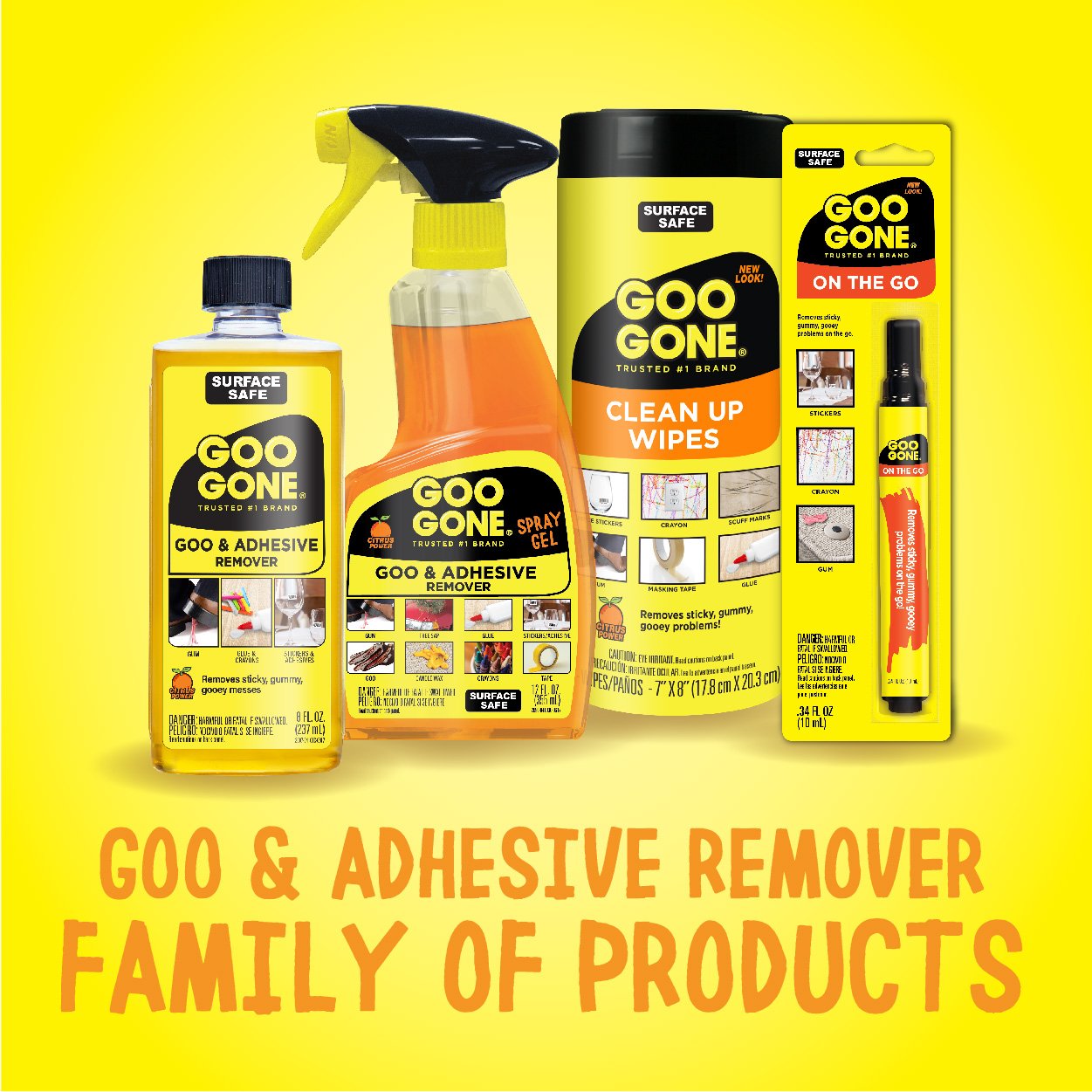 Goo Gone Original Liquid 8 Ounce And Sticker Lifter Surface Safe