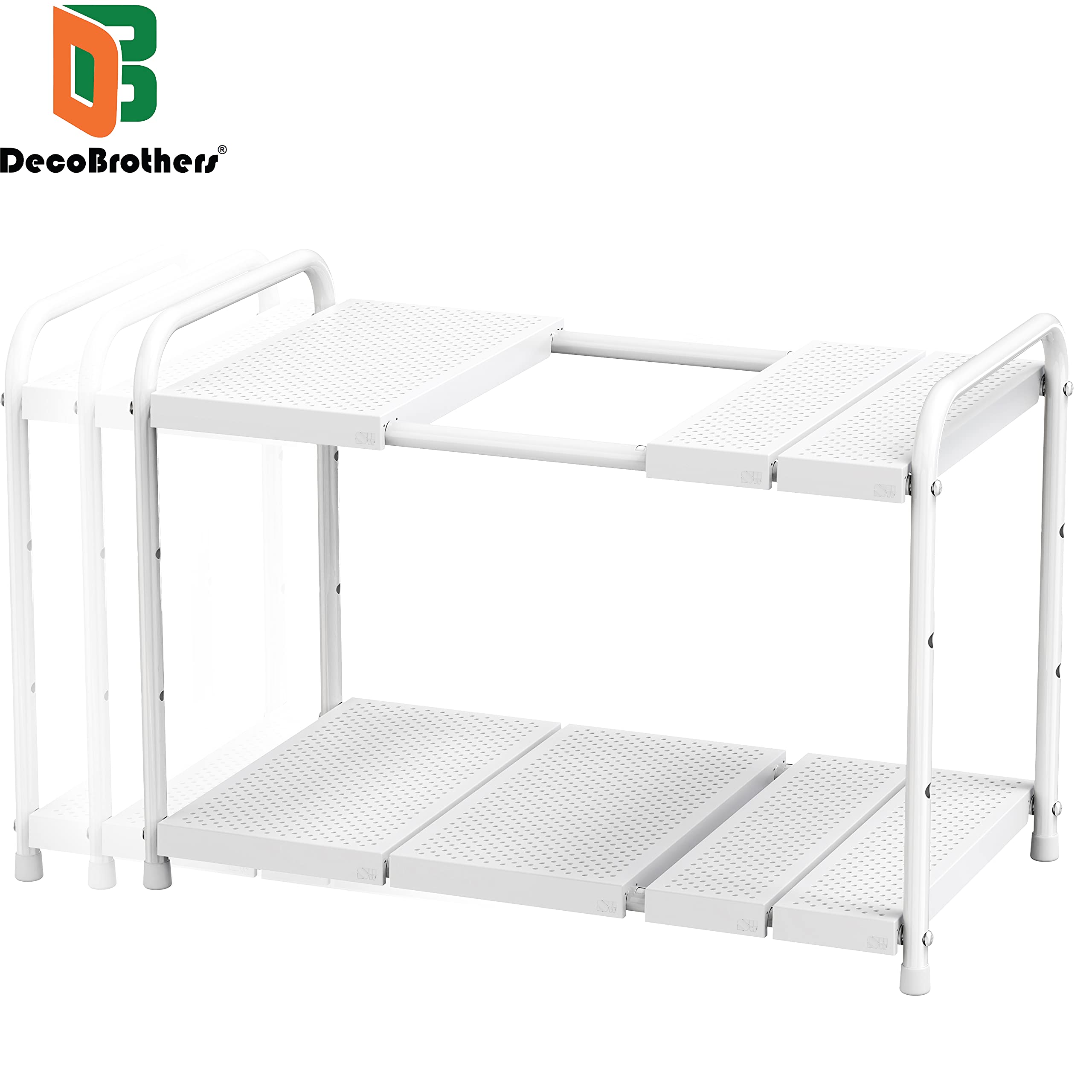 Snapklik.com : Deco Brothers Under Sink 2 Tier Expandable Shelf Organizer