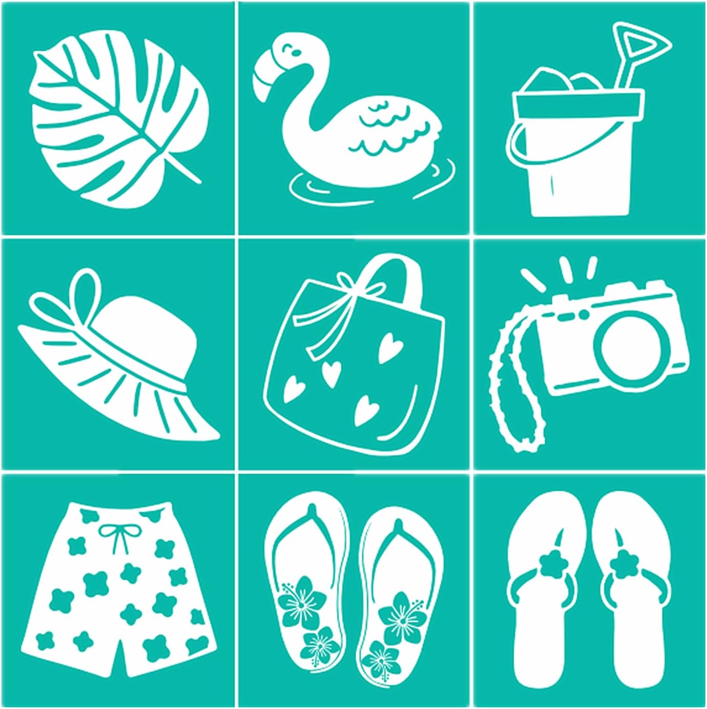 Amazon.com: Hawaii Ocean Life Stencil Screen Printing Template Summer ...