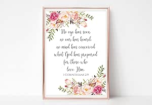 Amazon.com: 1 Corinthians 2 9 print No eye has seen, no ear has heard ...
