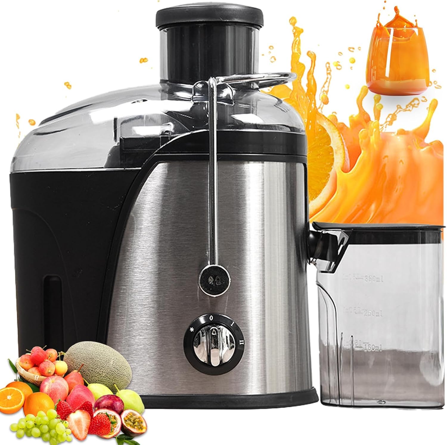 Extractor de jugos，800W estractor electrico jugoscon 2 Modos de ...