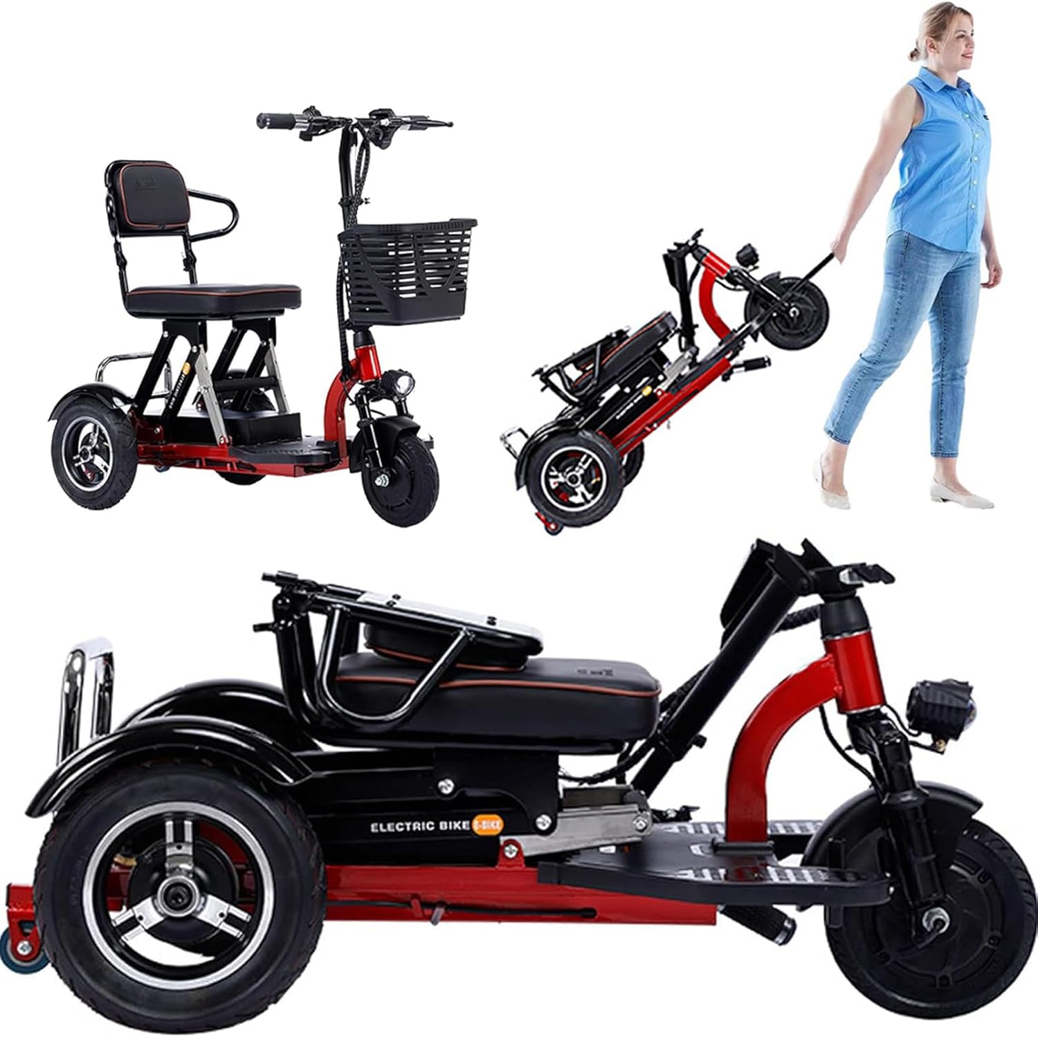 Mobility Scooters for Adults,Foldable Lightweight 3-Wheel Mobility ...