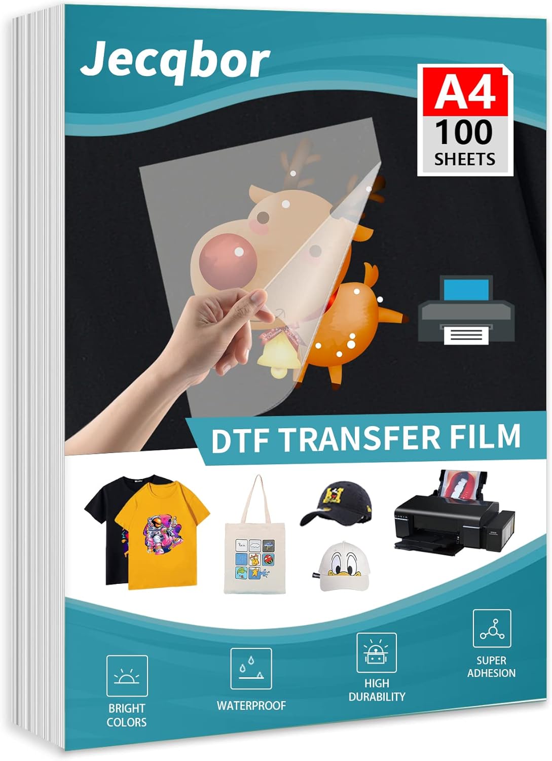 Amazon.com: Jecqbor Papel de transferencia DTF Papel de transferencia ...