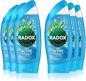 Radox Feel Active Shower Gel 250ml (PACK OF 6) : Buy Online at Best ...