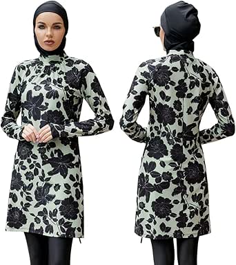 Amazon.com: ODASDO Women’s Elegant Modest Muslim Dress Burkini Full ...