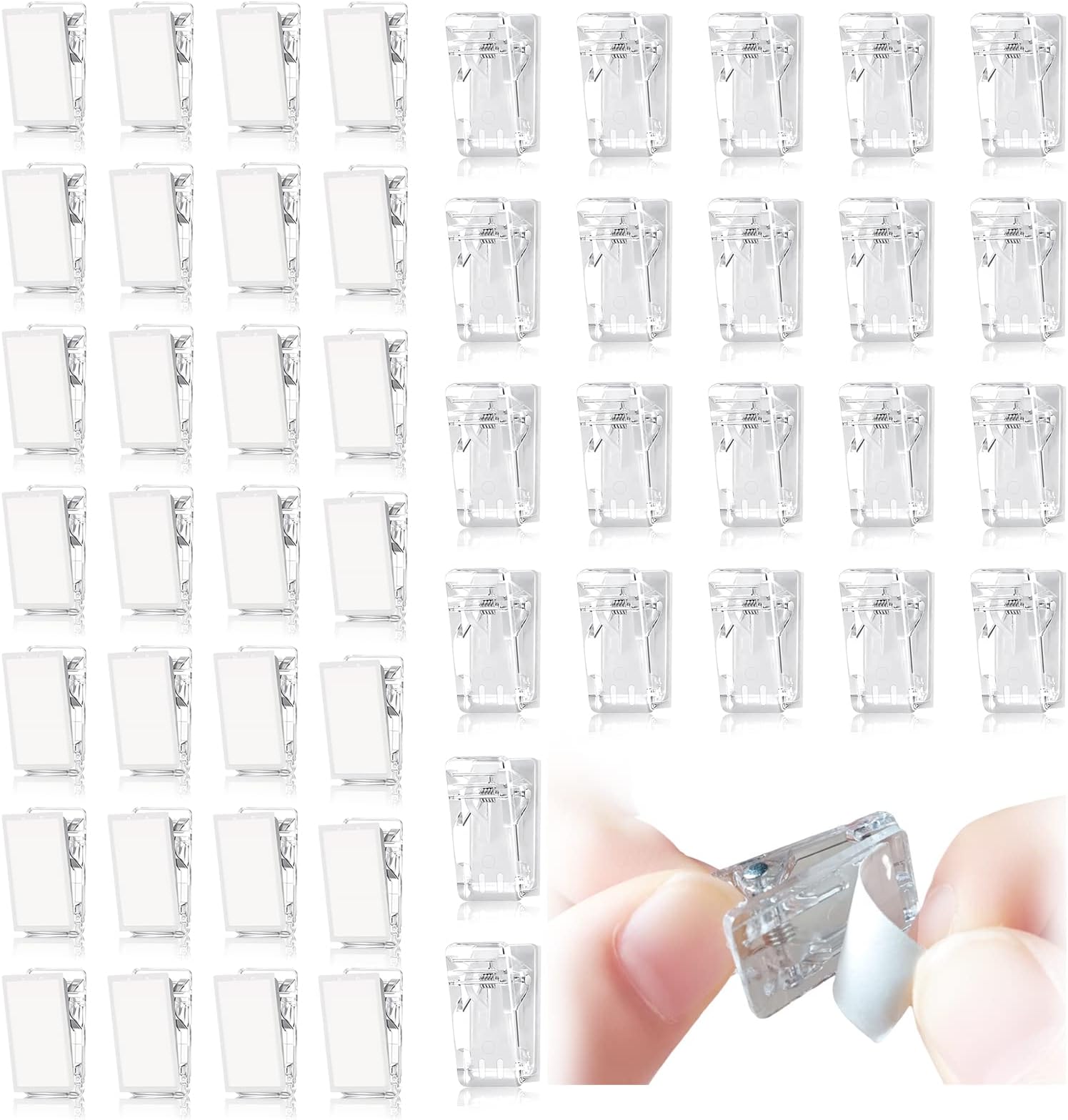 Amazon.com: Command Strips 146587 Spring, 3 Clips/4 Strips, Clear ...