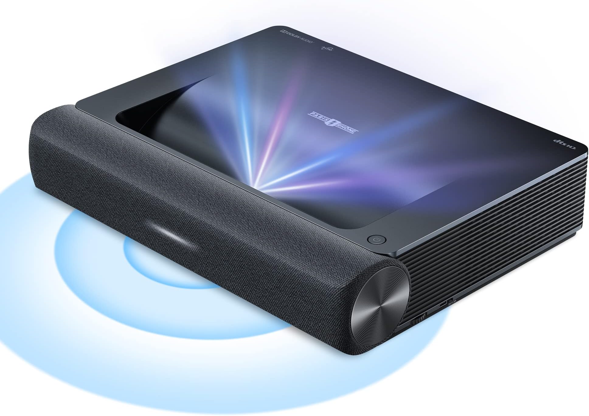 Amazon.com: Paris Rhône Proyector láser de tiro ultra corto 4K UHD, TV ...