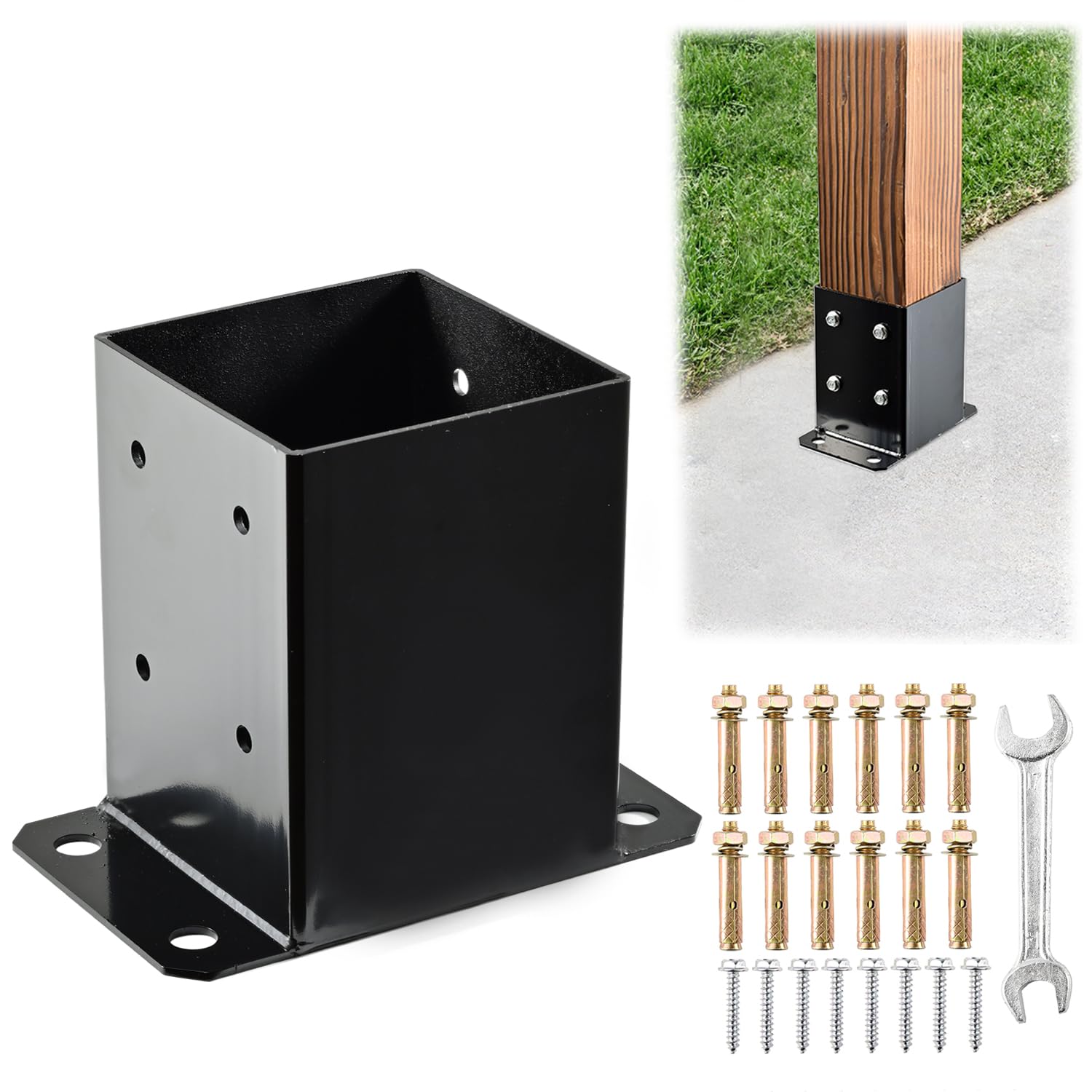 Minneer 8 PCS 6 x 6 Railing Post Base (Tamanho Angola | Ubuy