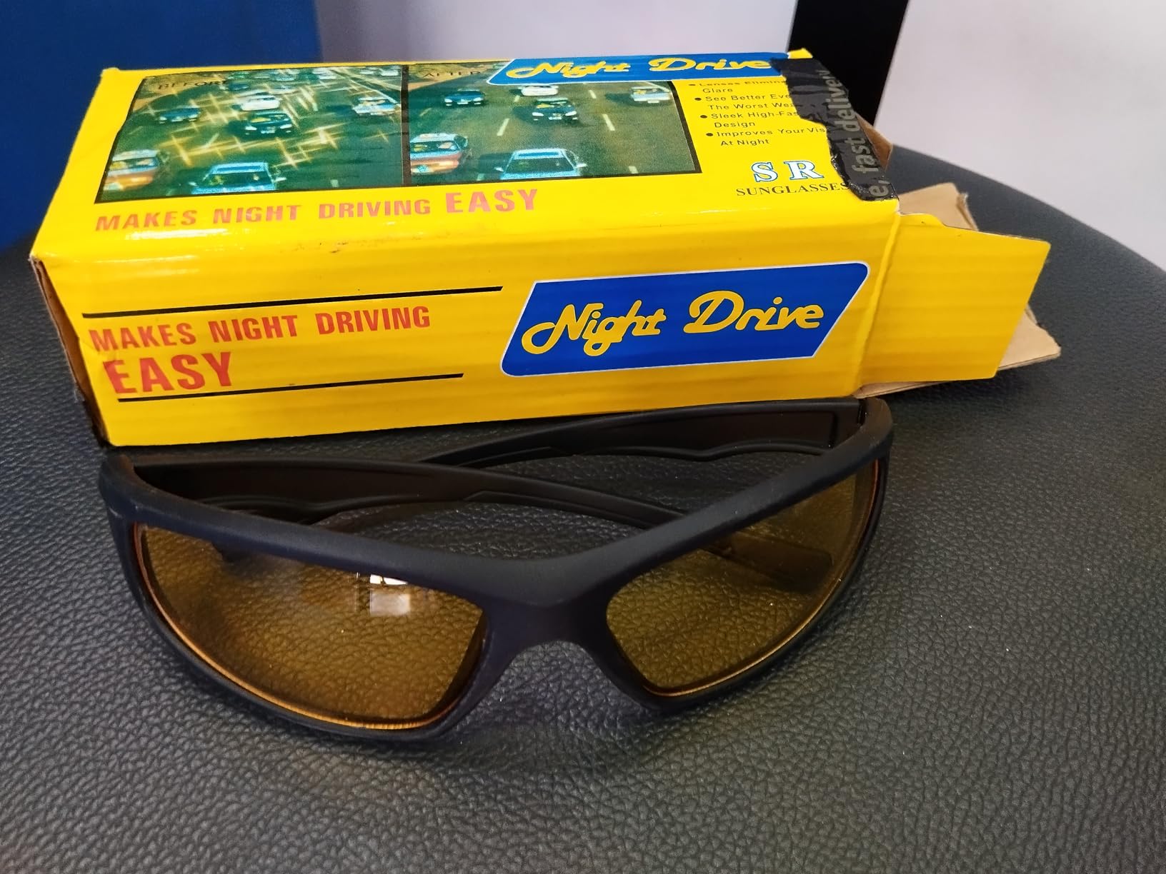 Night Driving Safety Glass Clear Vision, Yellow Colour, Night Vision ...